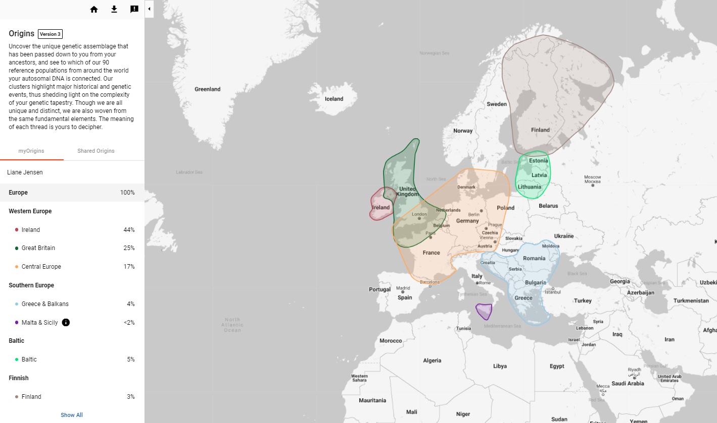 New Ethnicity Estimates at FamilyTreeDNA – Liane Jensen Research